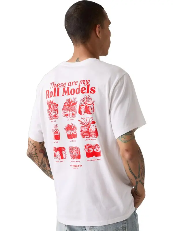 LEVI'S Relaxed Graphic T-shirt - Roll Models White Plus