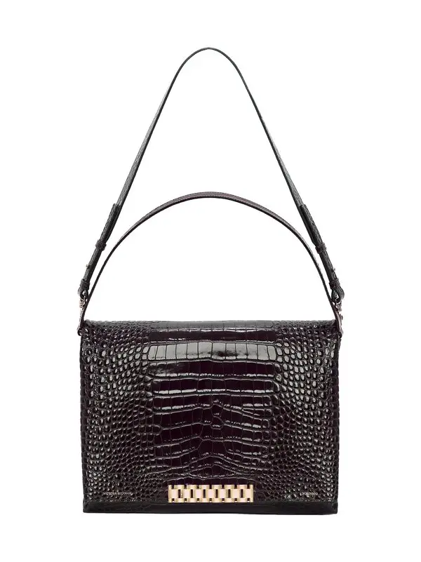 Victoria Beckham Jumbo Chain Pouch Bag - Chocolate