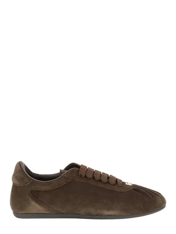 Dolce & Gabbana Suede Low-top Lace-up Sneakers - Brown