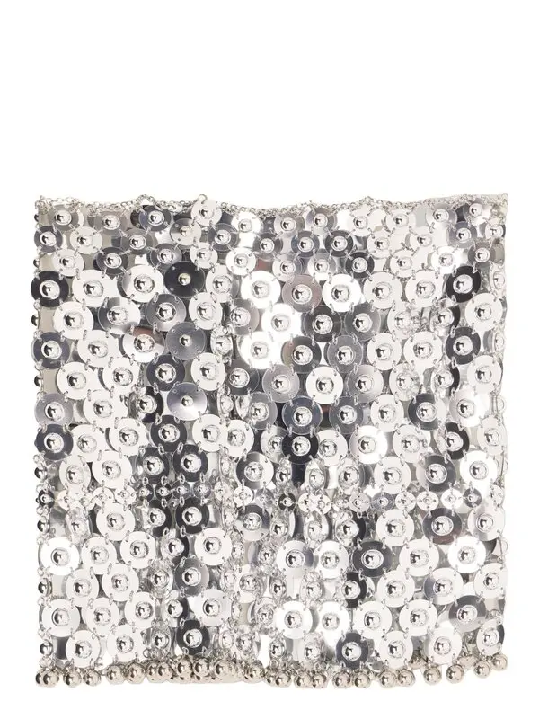 Rabanne Chainmail Mini Knitted Skirt - No