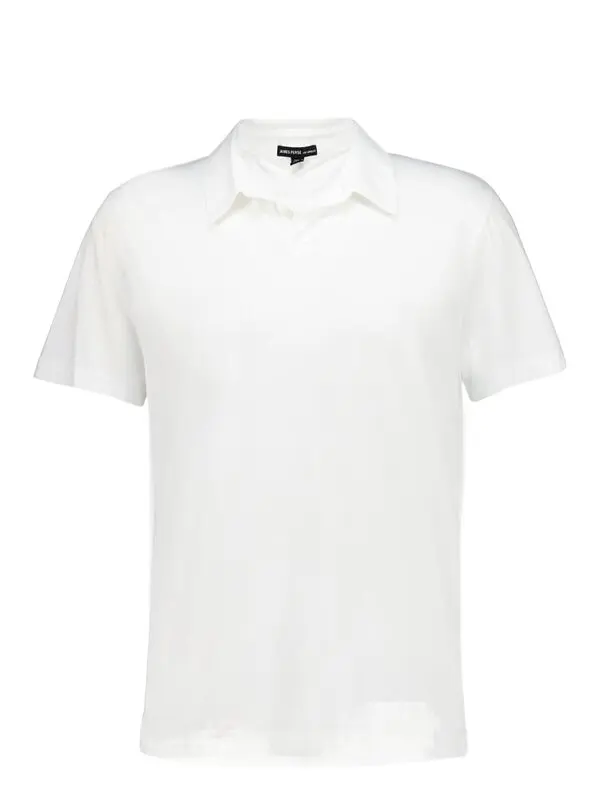 JAMES PERSE Brushed Lotus Polo Shirt - White