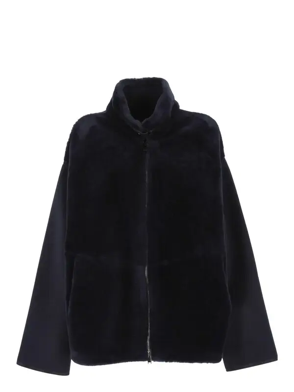 Lorena Antoniazzi High-neck Zip-up Jacket - Black