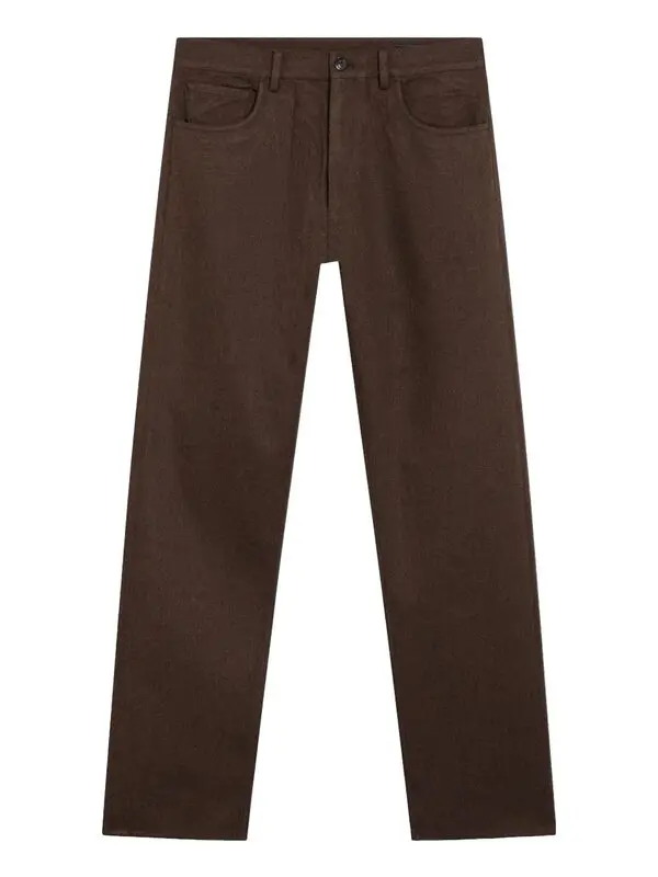 Prada Tailored Trousers With Belt Loops - Brown