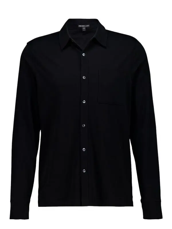 JAMES PERSE Clean Finish Jersey Shirt - Black