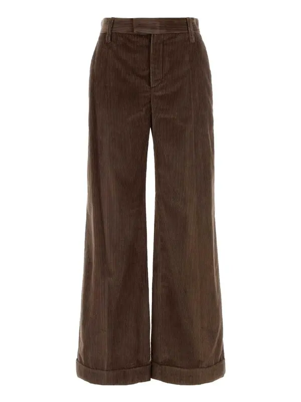 Brunello Cucinelli Corduroy Wide Leg Trousers - No