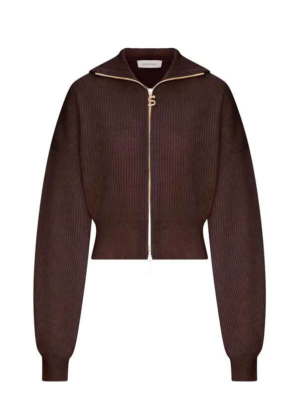Sportmax Zip-up Ribbed-knit Cardigan - Red