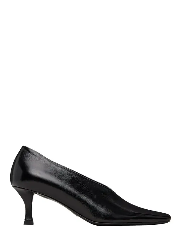 Proenza Schouler Square Toe Kitten Heel - Black