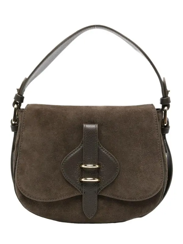 COCCINELLE Shoulder Bag With Flap Detail - Mud