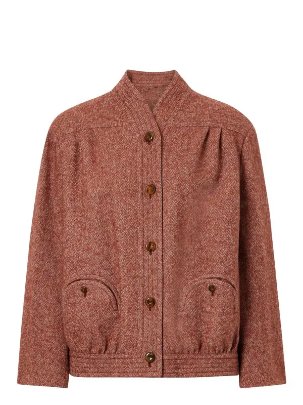BLAZÉ MILANO Coiba Chevron Herringbone Jacket - No