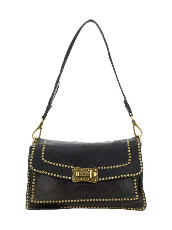 CAMPOMAGGI Flap Shoulder Bag - Black