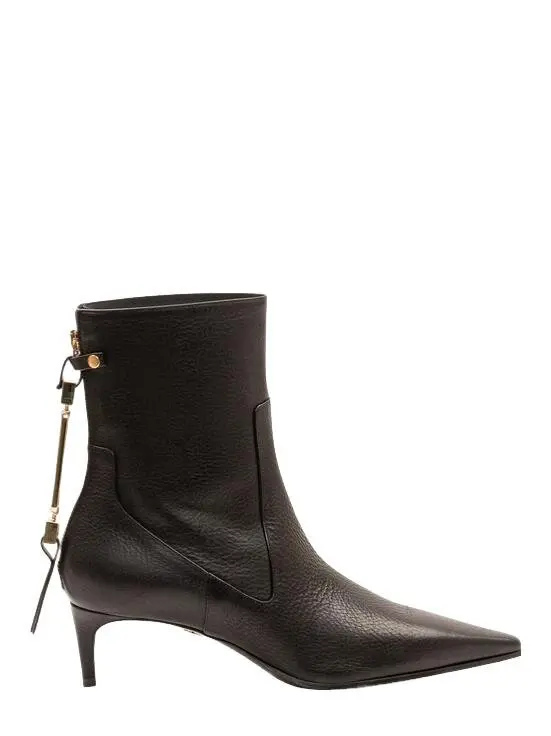 Dsquared2 Back Hardware Ankle Boots - Black