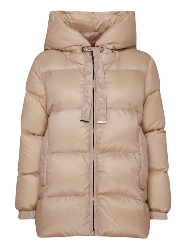 Max Mara Seia Hooded Zip-up Jacket - Nude