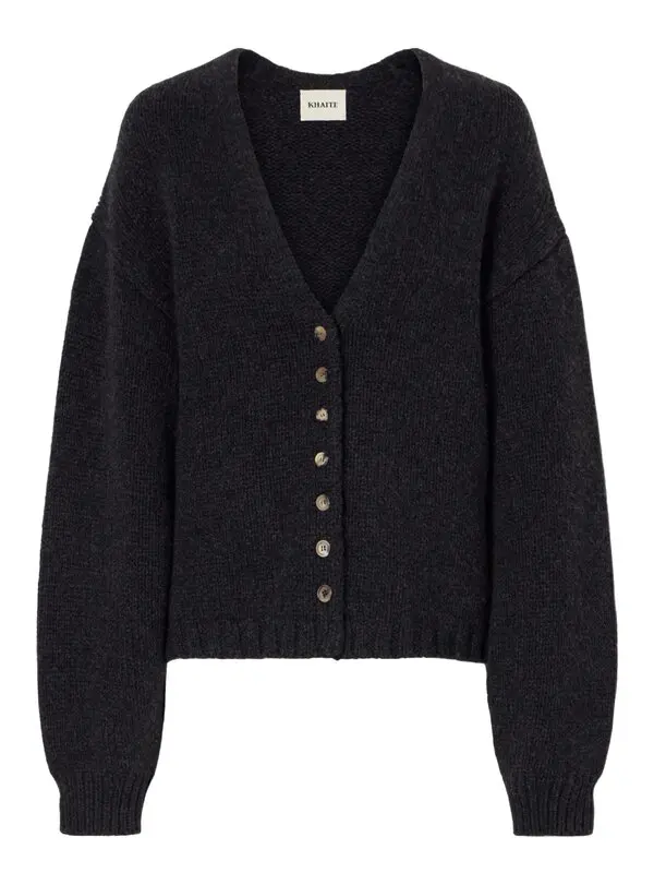 Khaite Axel Cashmere Cardigan - Black