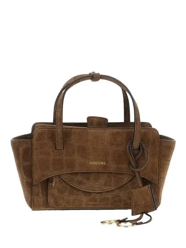 HIDESINS Embossed Top Handle Tote Bag - No