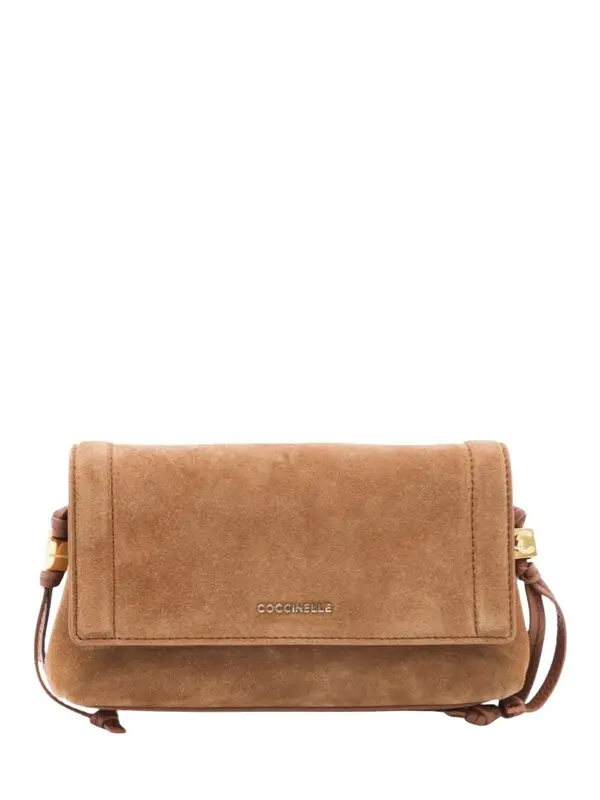 COCCINELLE Foldover Strap Shoulder Bag - Brown