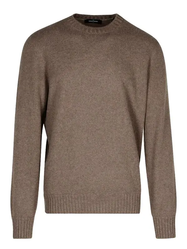 GRAN SASSO Crewneck Knitted Jumper - Brown