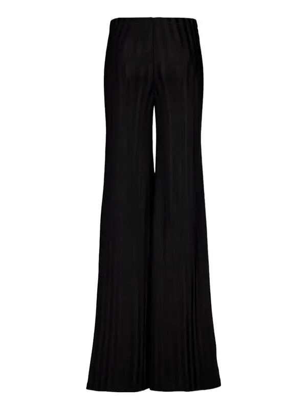 TOM FORD High-rise Striped Trousers - Black