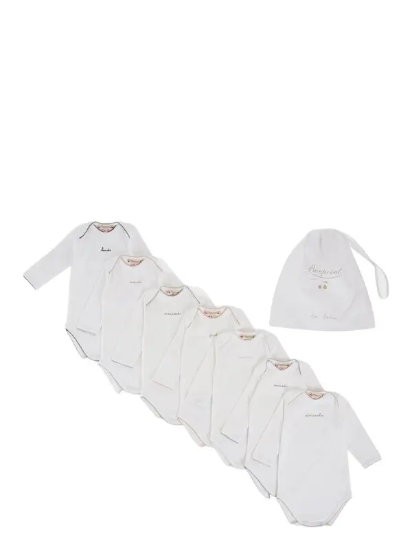 Bonpoint Day Of The Week" Bodysuit Set - Gold