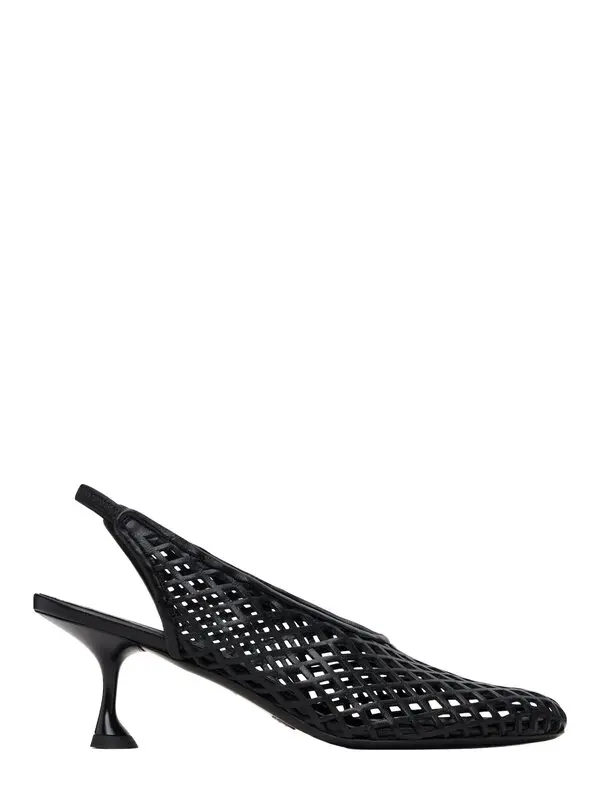 Proenza Schouler Openwork Slingback High-heeled Sandals - Black