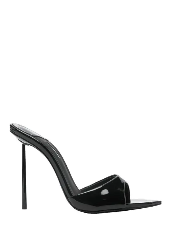 LE SILLA Stiletto Heeled Sandals In Calf Leather - Black