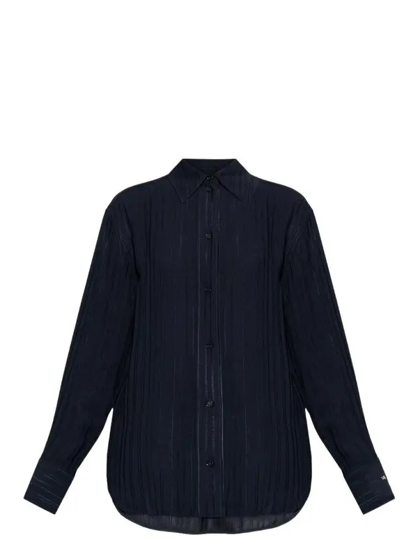 Victoria Beckham Long Sleeve Shirt - Blue