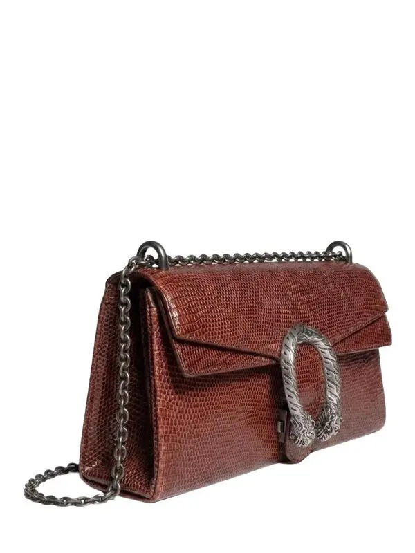 Gucci Dionysus Lizard Medium Shoulder Bag - Maroon