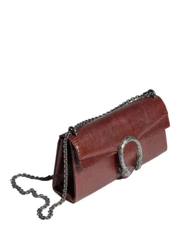 Gucci Dionysus Lizard Medium Shoulder Bag - Maroon