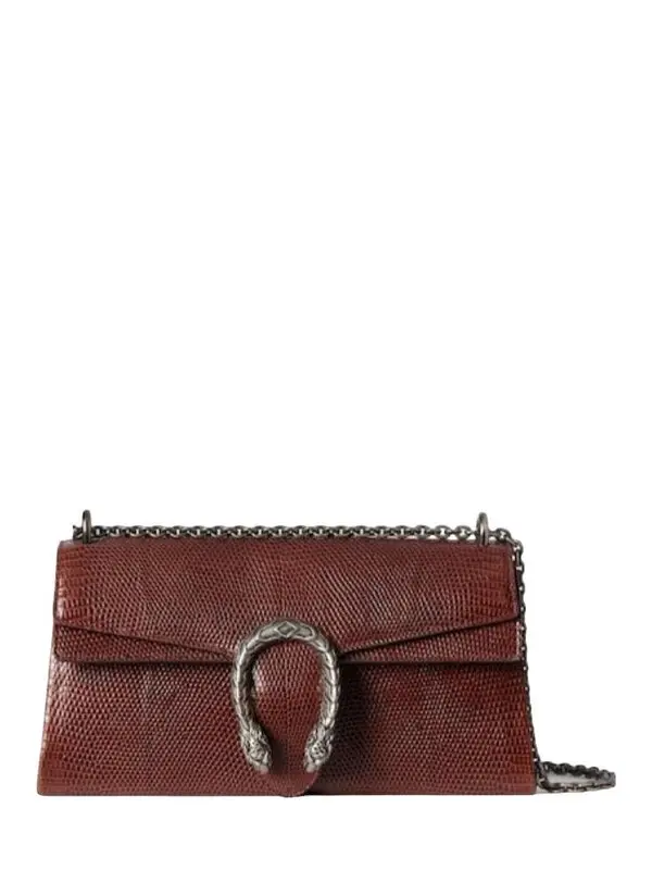 Gucci Dionysus Lizard Medium Shoulder Bag - Maroon