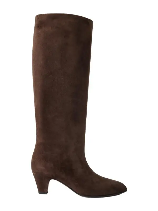 Bally Arvel Suede Knee Boots - Black
