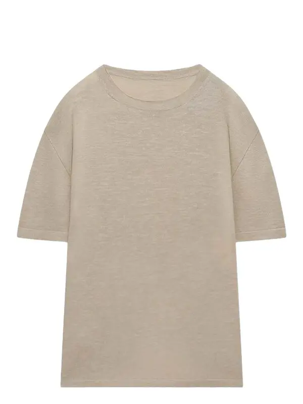 THE ELDER STATESMAN Lenny Short-sleeve T-shirt - Ecru