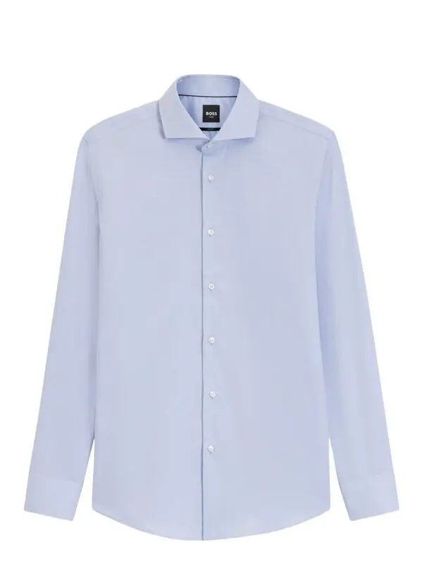Hugo Boss Slim-fit Cotton Shirt - Light Blue