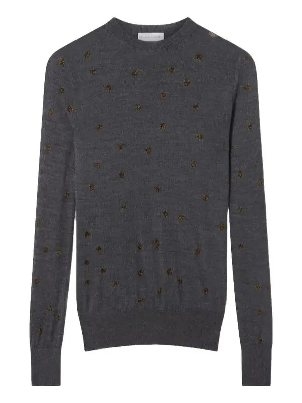 Stella McCartney Embroidered Star Sweater - Gray/black