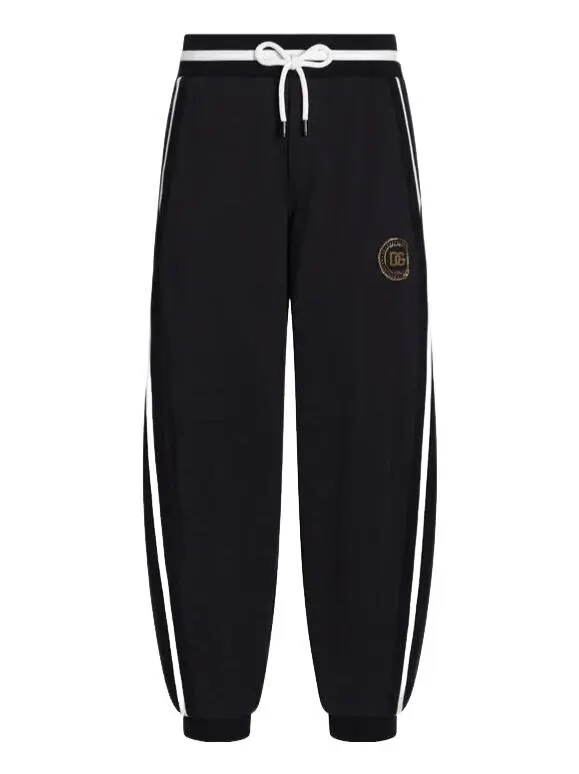 Dolce & Gabbana Cotton Fleece Jogging Trousers - Black