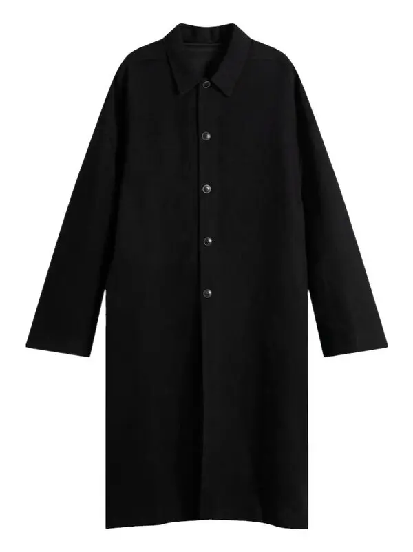 Rick Owens Brad Button-up Coat - Black