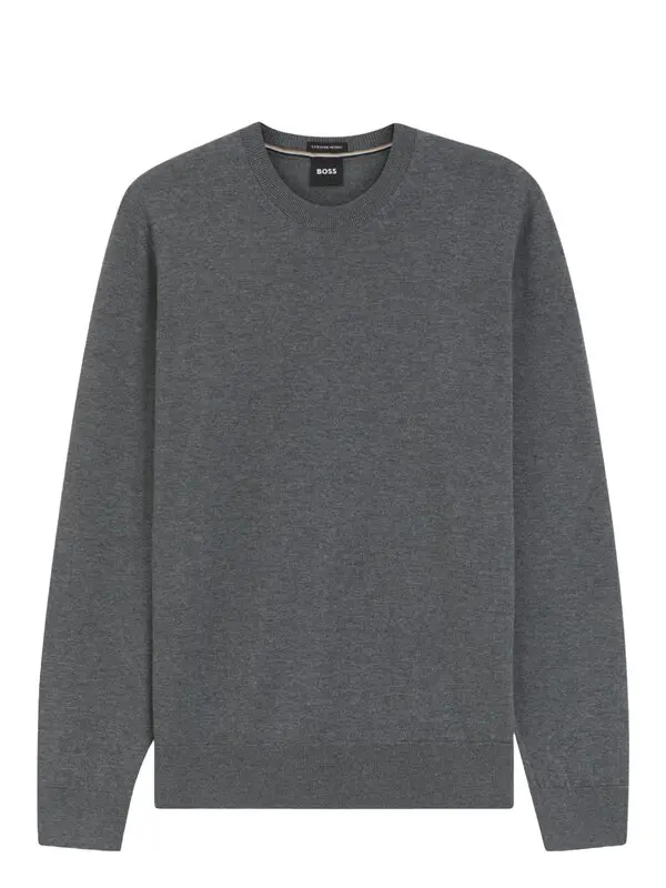 Hugo Boss Long-sleeved Wool Sweater - Grey