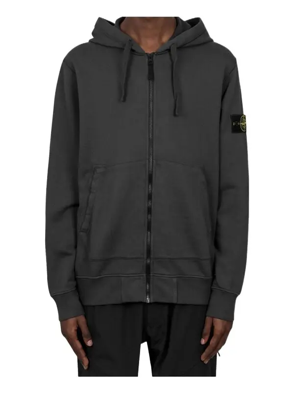 Stone Island Zipper Sweatshirt - Grey