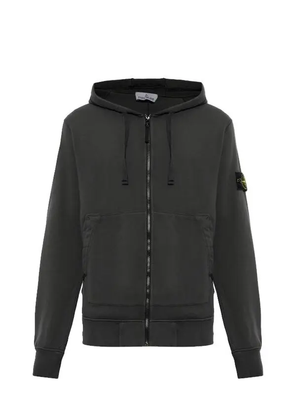 Stone Island Zipper Sweatshirt - Grey