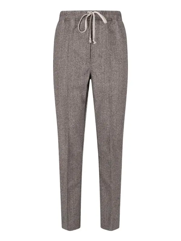 Rick Owens Drawstring Slim-leg Trousers - Gray