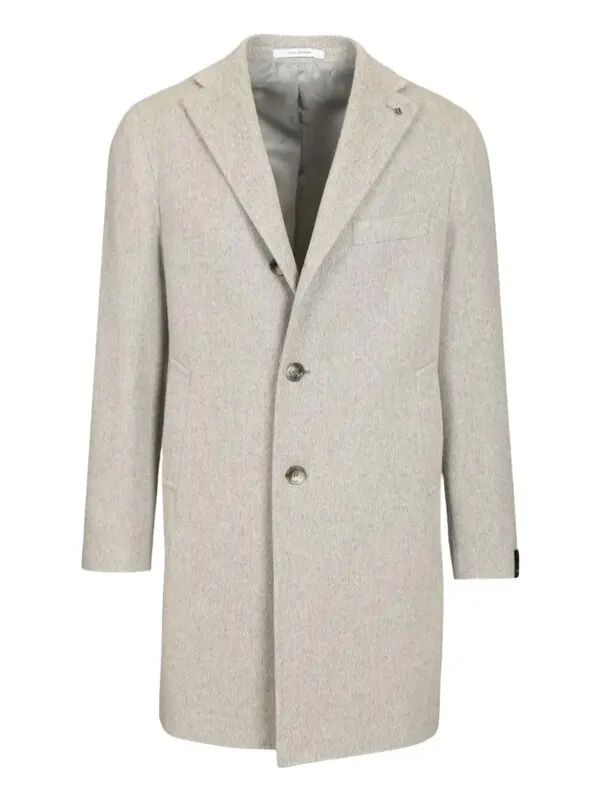 Tagliatore Long Sleeved Coat - Grey