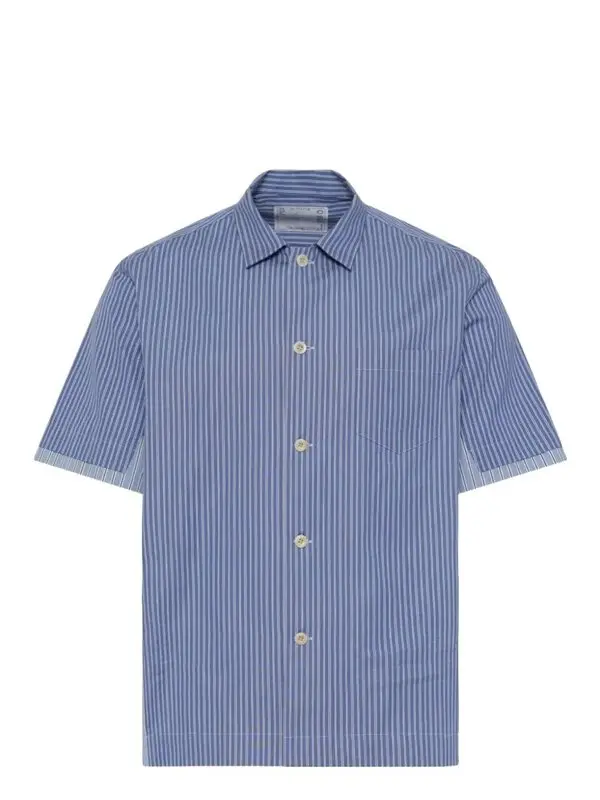 Sacai Short-sleeved Shirt - Blue
