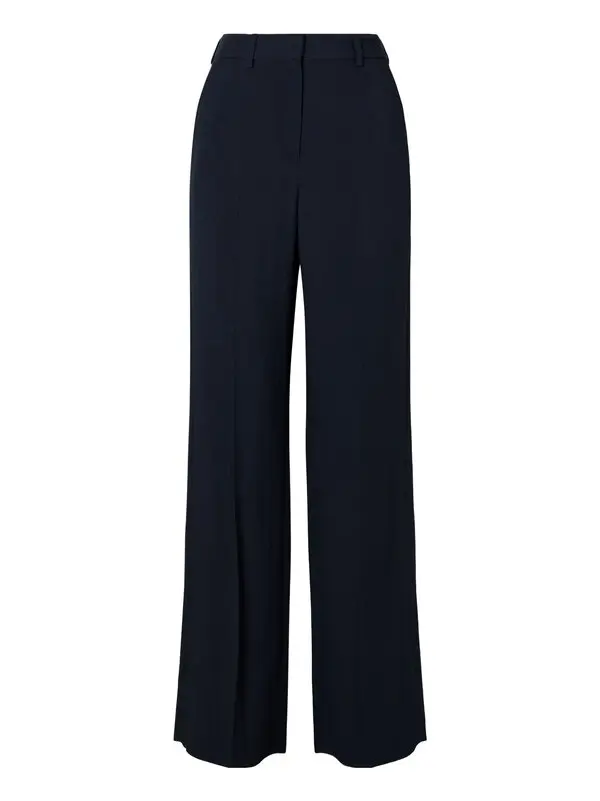 BLAZÉ MILANO Lundy Crepe Straight-leg Pants - Black