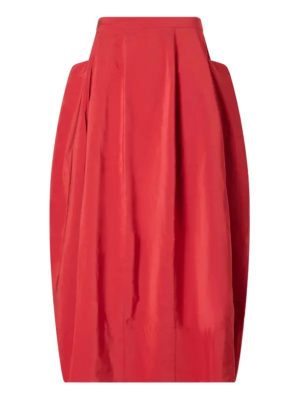 Tibi Lantern Paneled Shell Skirt - No