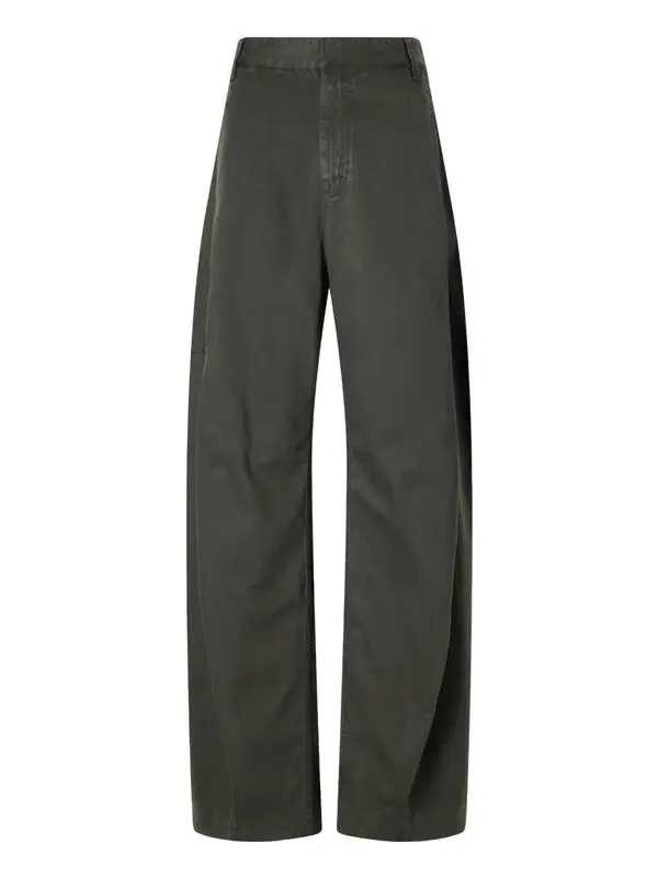 Tibi Stretch Twill Wide-leg Pants - Black