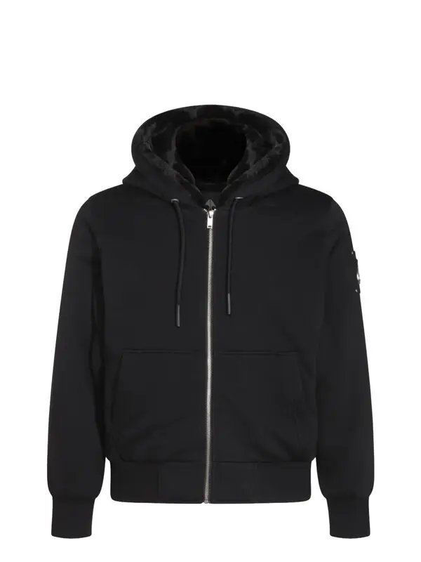 Moose Knuckles Zip-up Hooded Jacket - Black