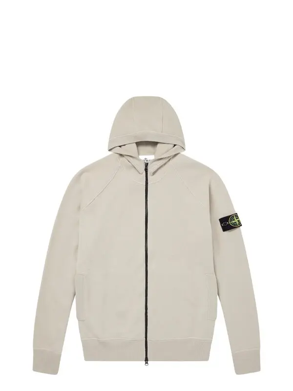 Stone Island Wool-blend Zip-up Hoodie - Neutrals