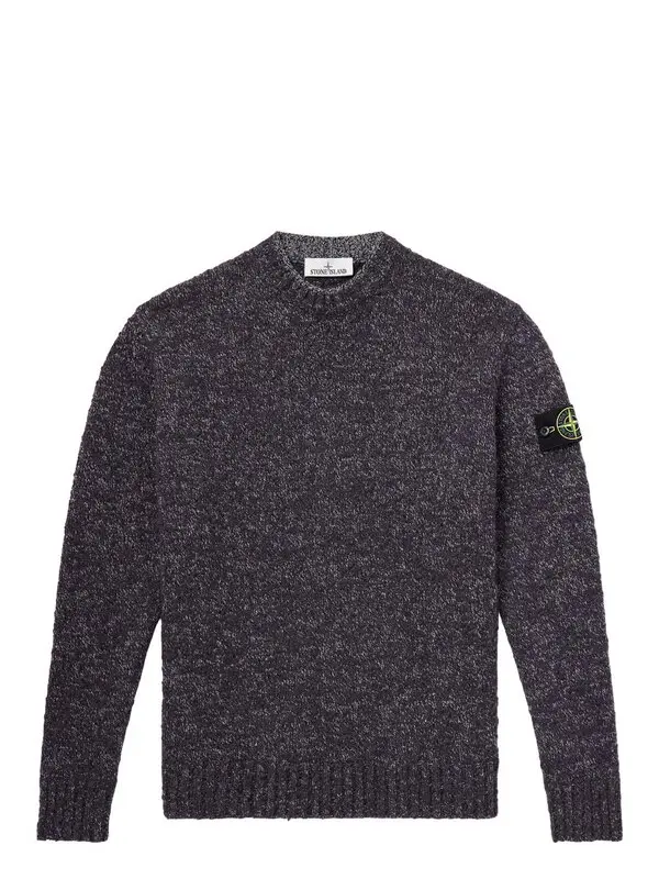 Stone Island Virgin Wool-blend Sweater - Gray