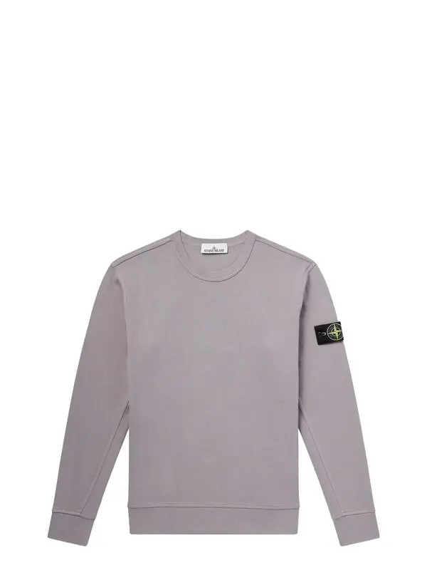 Stone Island Cotton Jersey Sweatshirt - Gray