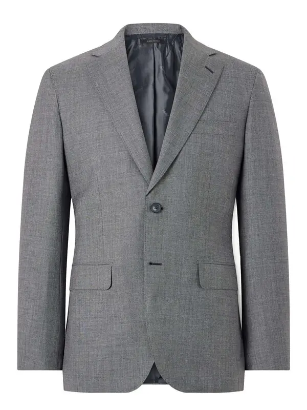 Brioni Plume Wool-twill Suit Jacket - Gray