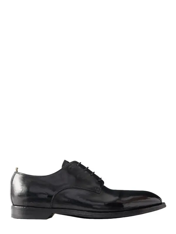 Officine Creative Sound 012 Leather Derby Shoes - Black