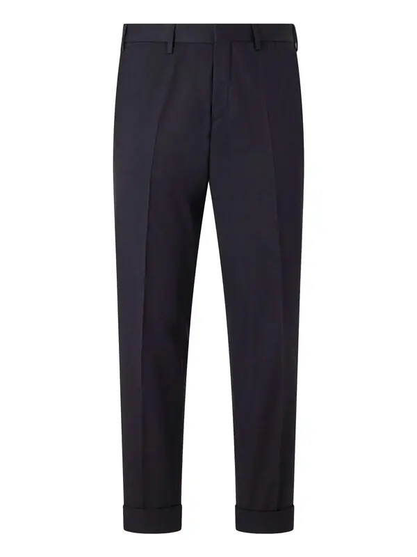 Dries Van Noten Philip Straight-leg Cotton And Wool-blend Twill Trousers - Black